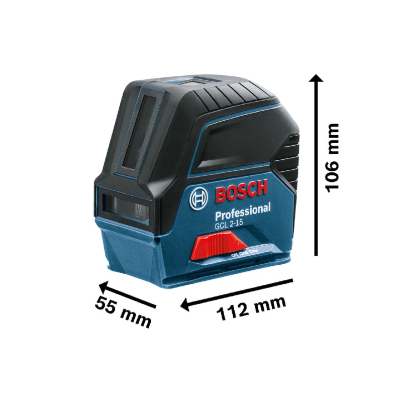 KIT NIVEL LASER BASE ROTATIVA RM1 MALETIN BOSCH GCL 2-15 KIT